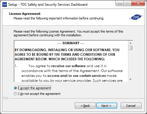 Click ‘Install’ to begin the installation of the TDS Safety and ...